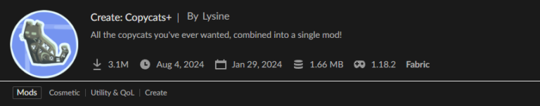 『Create: Copycats+』紹介＆日本語化リソースパック配布