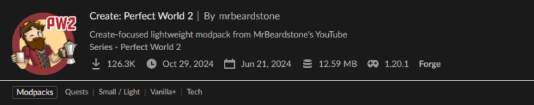 『Create: Perfect World 2』紹介＆日本語化リソースパック配布