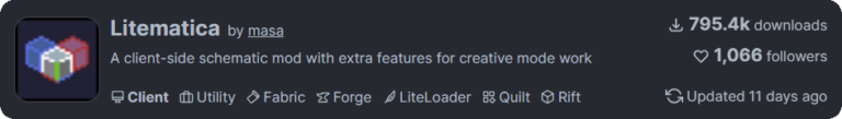 『Litematica』紹介＆日本語化リソースパック配布